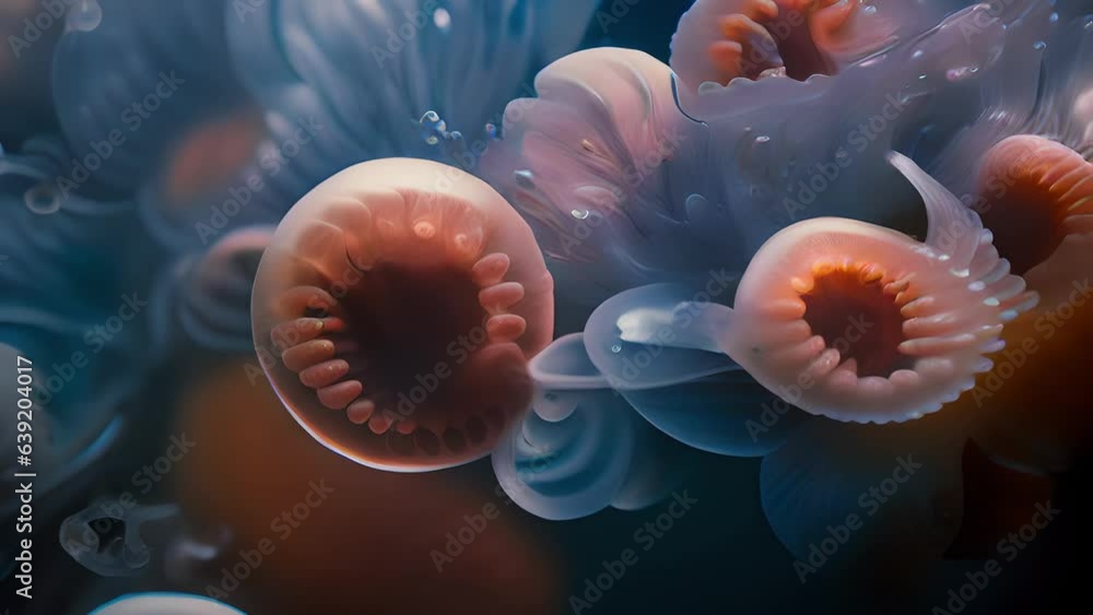 macro photograph of a microscopic amoeboid cell a clear globular ...