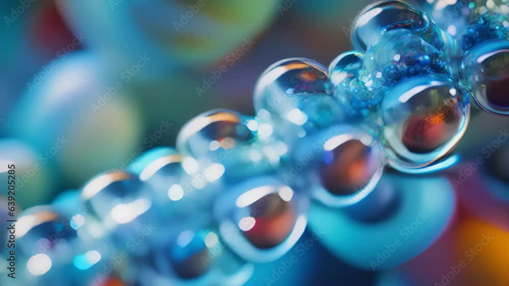A macro microscope video of rRNA is a detailed view of the molecular ... A macro microscope video of rRNA is a detailed view of the molecular ...