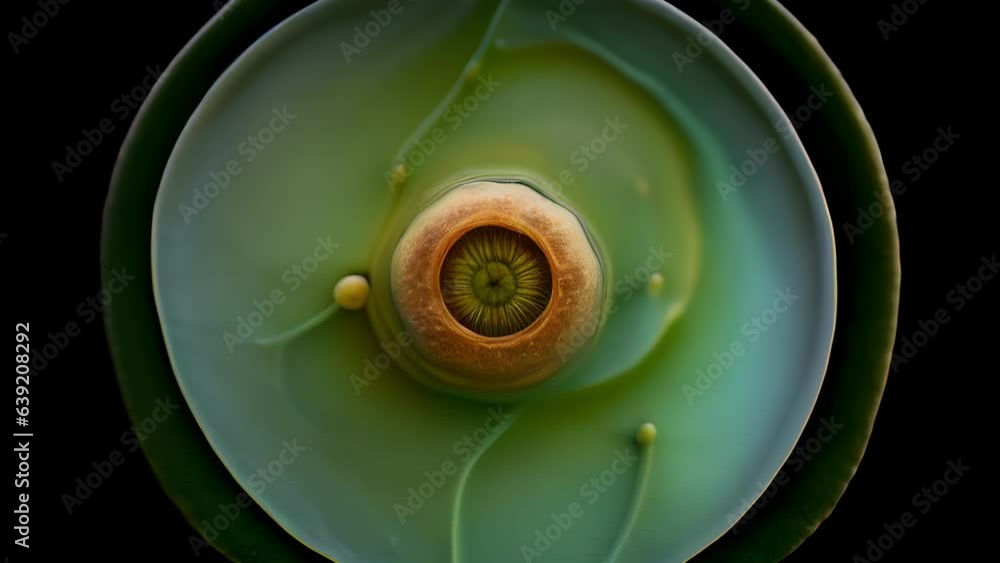 A macro microscope video of a dinoflagellate holds an elegant view of ...