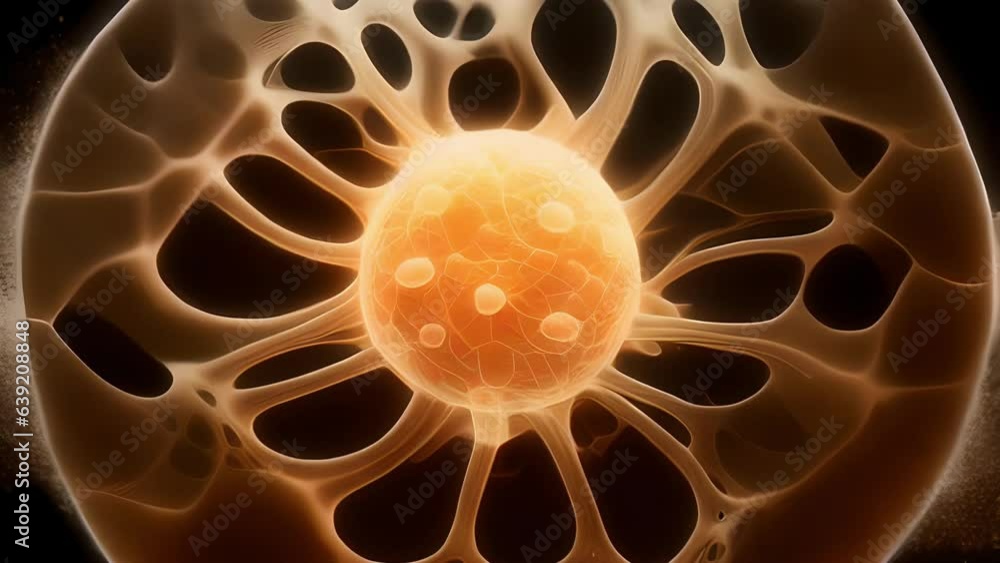 macro microscope video reveals a single microglial cell that appears to ...