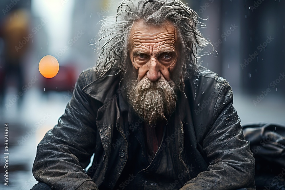 Glimpses of homelessness and poverty, portraying the harsh realities of ...
