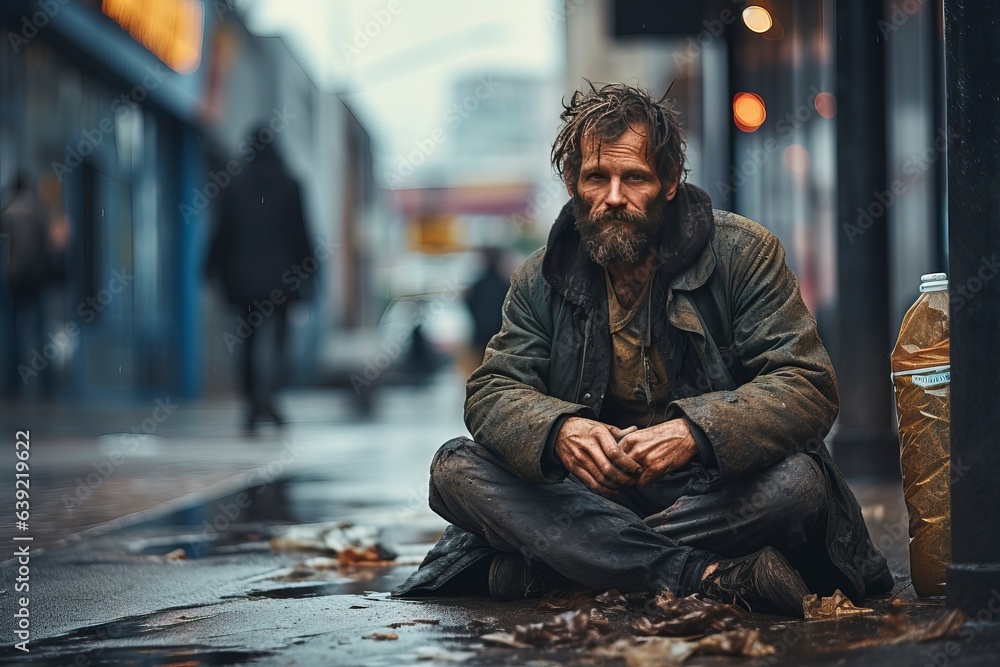 Glimpses of homelessness and poverty, portraying the harsh realities of ...