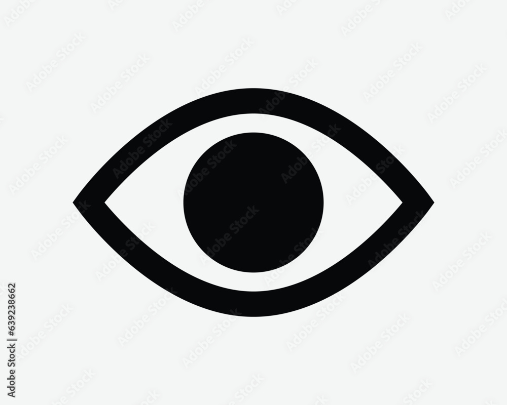 Eye Icon Human Eyeball See Sight Vision Eyesight Sight Lens View Watch ...
