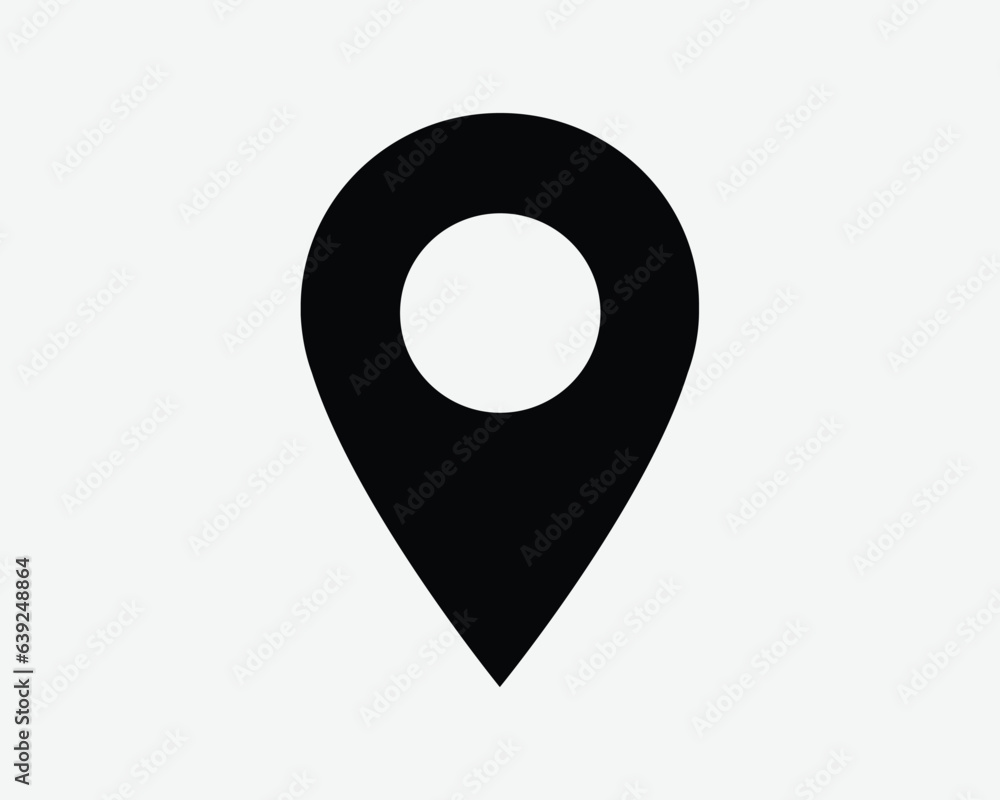 Location Pin Icon GPS Map Position Satellite Navigation Direction Place ...