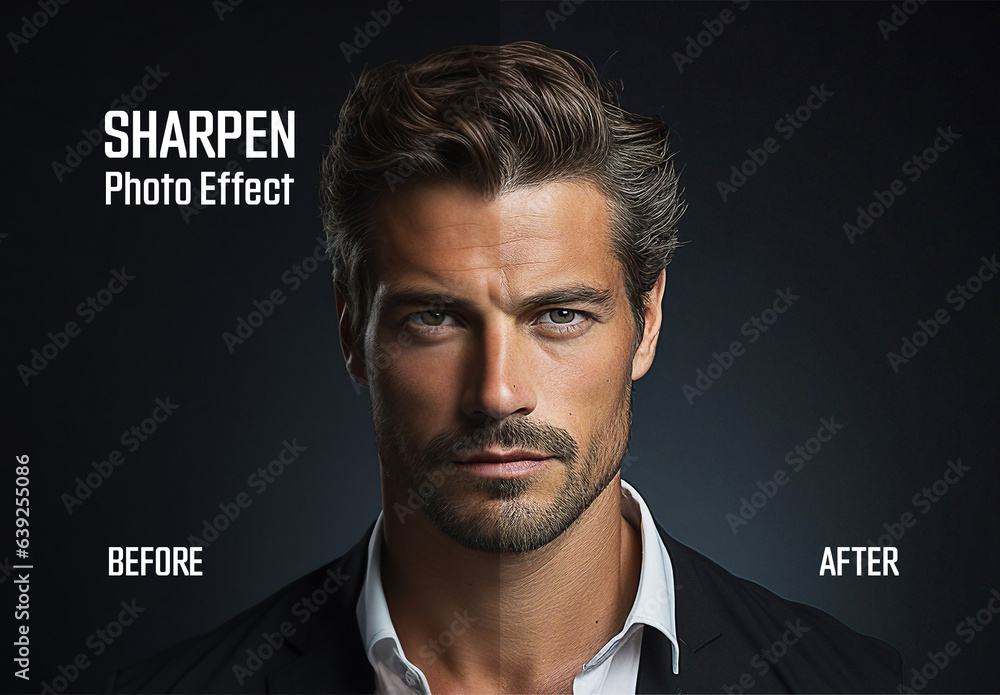 Sharpen Photo Effect Stock Template | Adobe Stock
