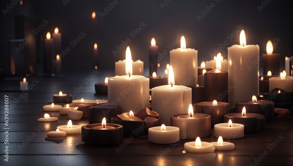 "Candles of Remembrance: A Serene Tribute for a Deepest Sympathy Card ...