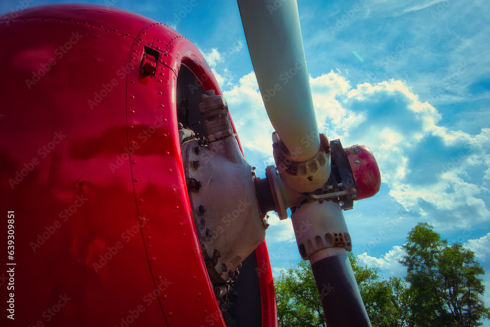 Plane - Propeller - jet engine of airplane - Army - Military - Armed ...