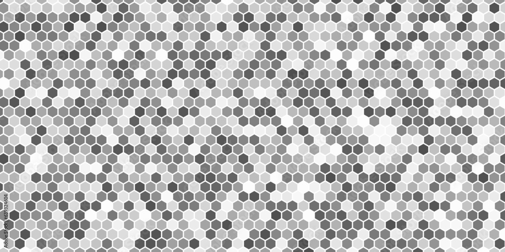 Gray, black, white beehive background. Honeycomb, bees hive cells ...