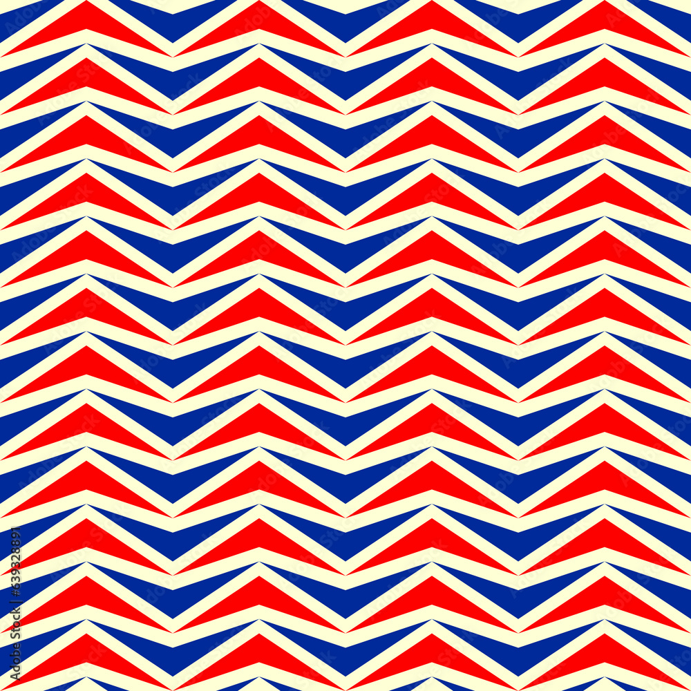 Zigzag lines. Jagged stripes. Seamless surface pattern design with ...