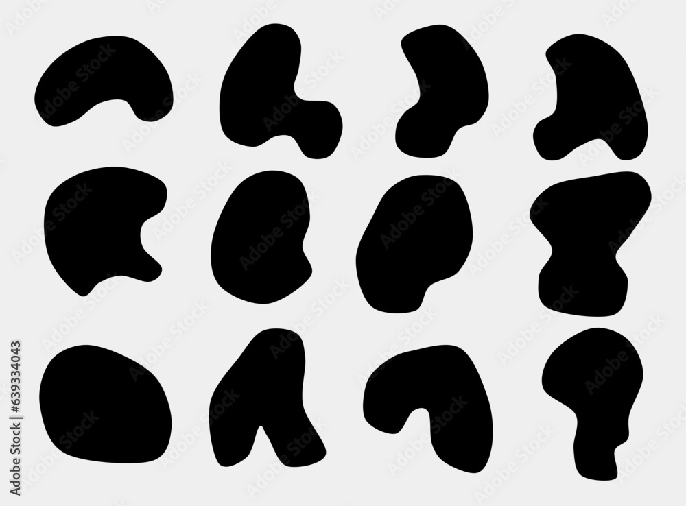 Blobs Graphics Random Shapes Random Blobs Organic Organic Blobs Organic Shapes Stock