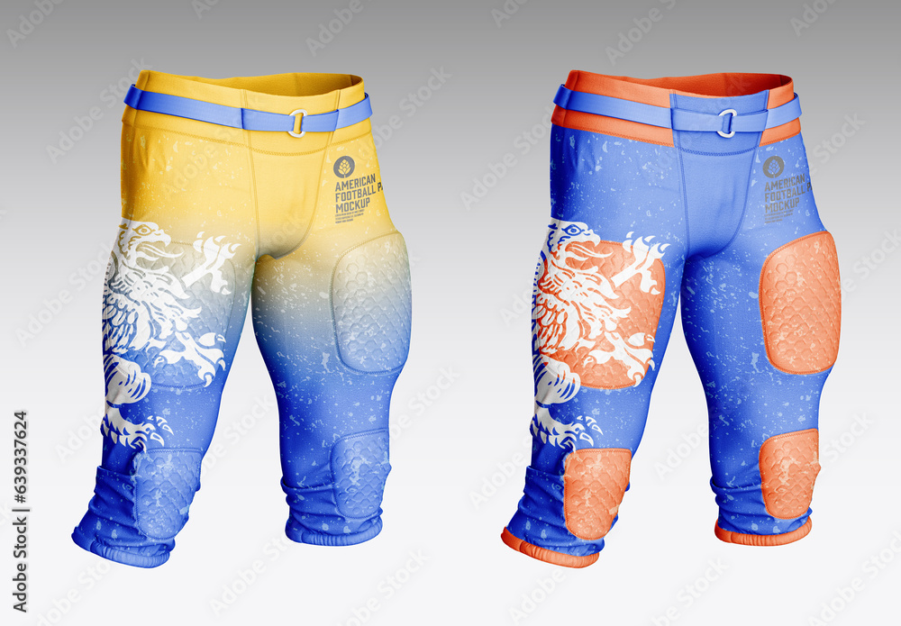 American Football Pants Mockup Stock Template | Adobe Stock