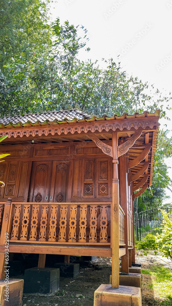 Javanese or osing traditional houses, Indonesian traditional houses are ...