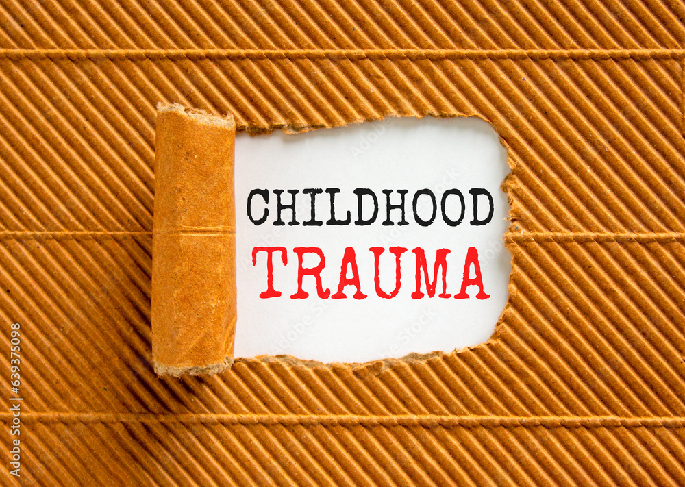 Childhood trauma symbol. Concept words Childhood trauma on beautiful ...