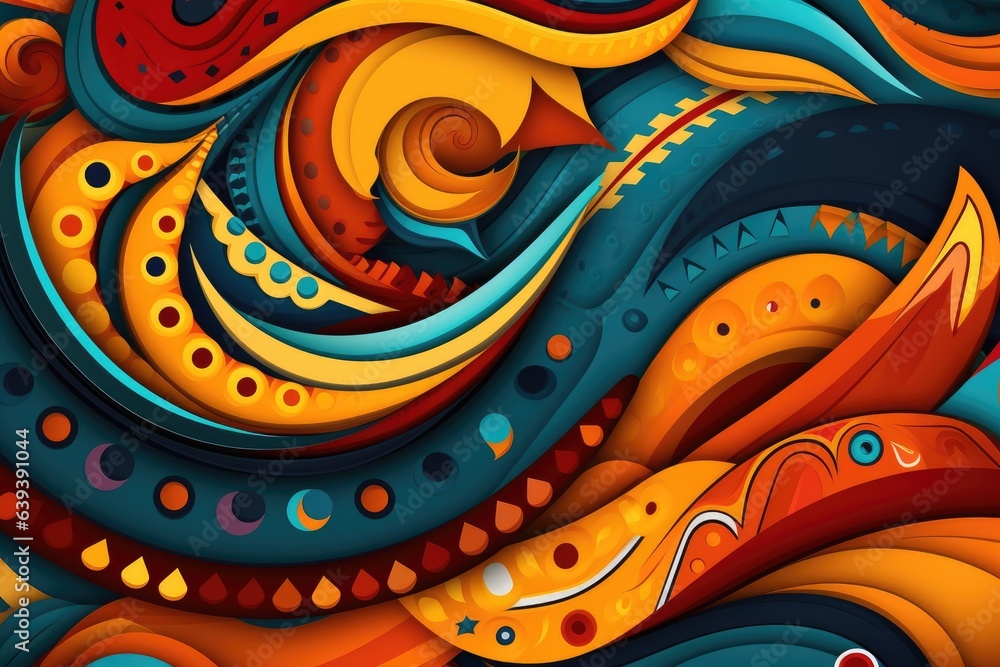 Abstract Native American Colors and Patterns: A Tribute to Native ...