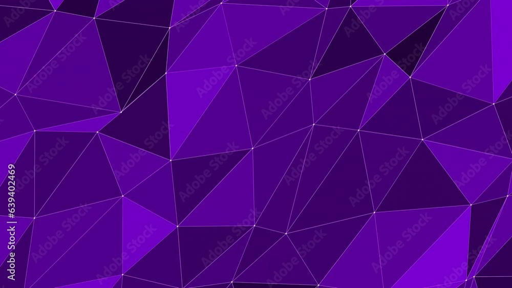 Creating a hypnotic visual rhythm abstract triangle connections in a ...