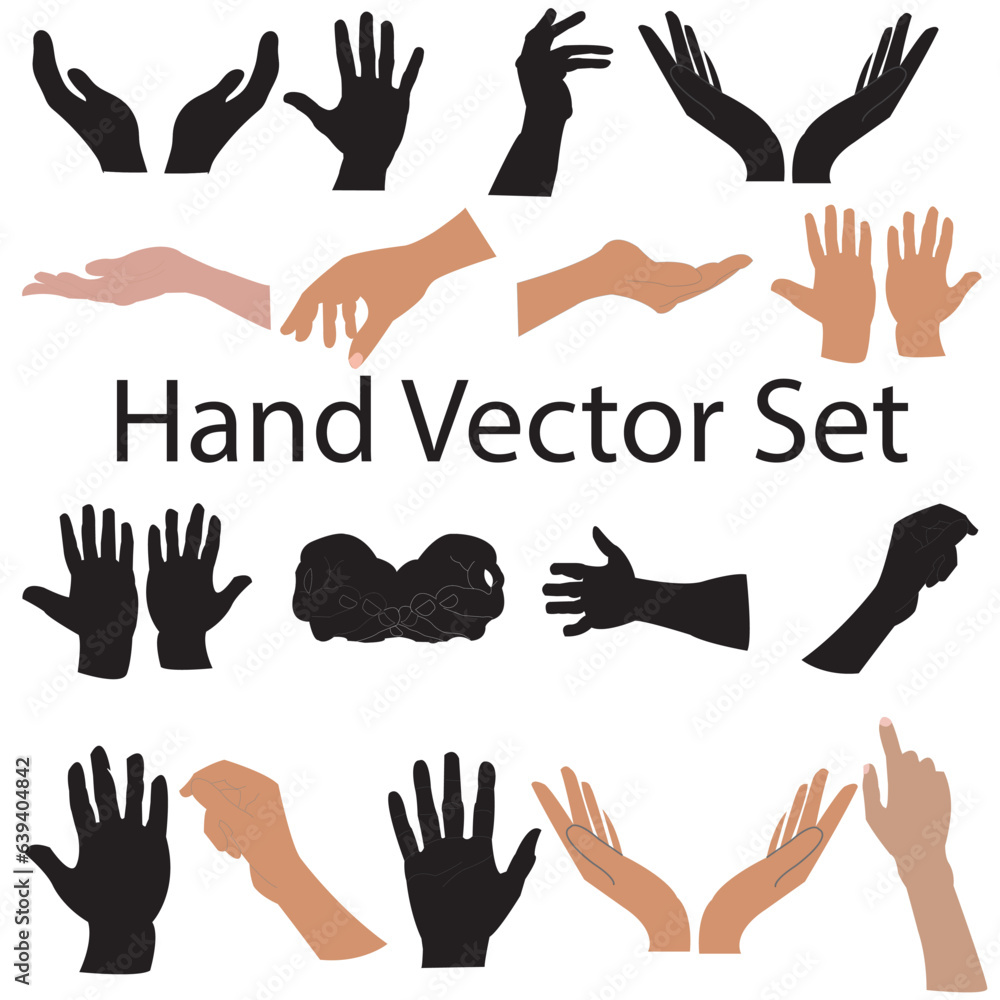 Hands poses. male and Female hand holding and pointing gestures ...