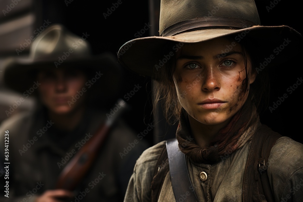 Wild West girls, westerns, outlaws and bandits, sheriffs, robbers and ...