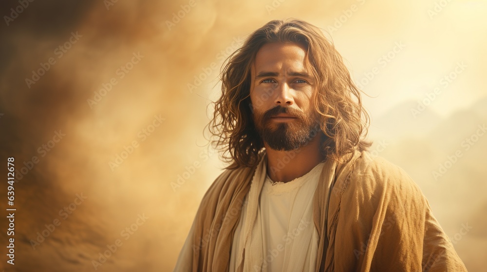 Religious concept of the son of god bible jesus christ, copy space ...