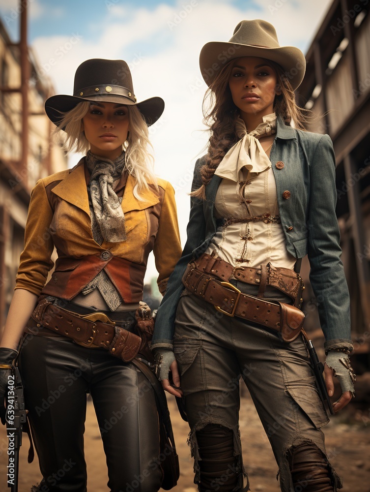 Wild West girls, westerns, outlaws and bandits, sheriffs, robbers and ...