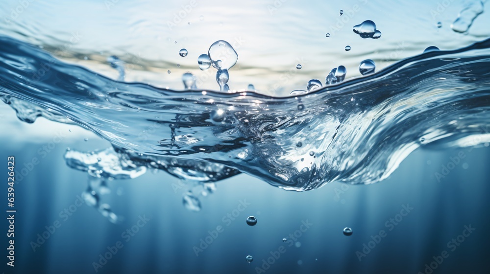 Crystal-clear water reflecting nature's purity, a life-giving resource ...