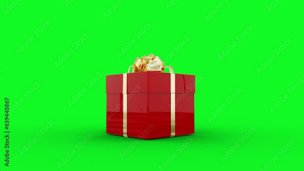 Ugandan shilling notes bursting out of red gift box. Stack of banknotes ...