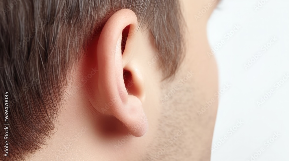 Very clean perfect ear is clearly visible, for doctor clinic ...