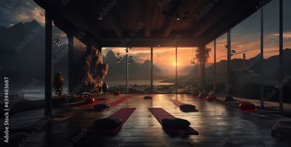 yoga place realistic photo yoga background yoga hd wallpaper Stock ...