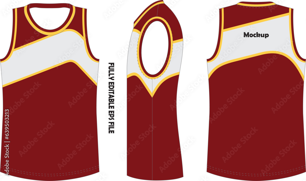 Basketball Jersey Mock up front and back view for clubs Vectors Stock ...
