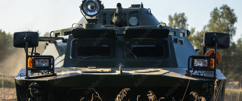 MILITARY VEHICLE - Soviet wheeled armored reconnaissance carrier Stock ...