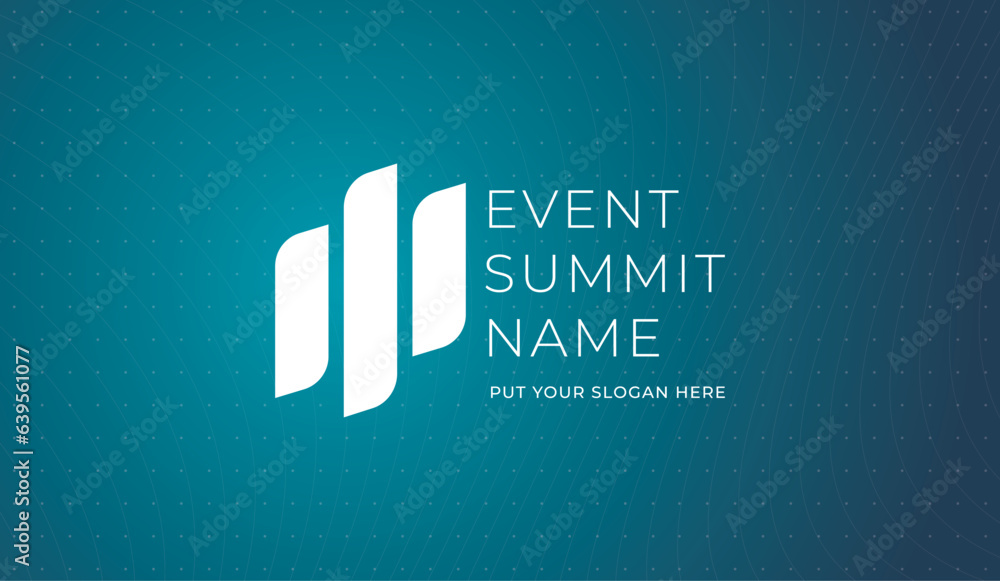 logotype abstract graphic EPS vector design of annual event summit and ...
