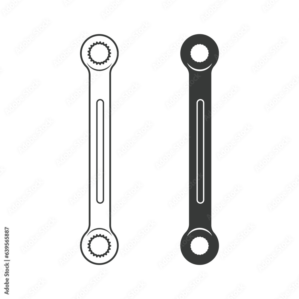 Spanner Silhouette Vector, Spanner Vector, Hardware Vector, Automation ...