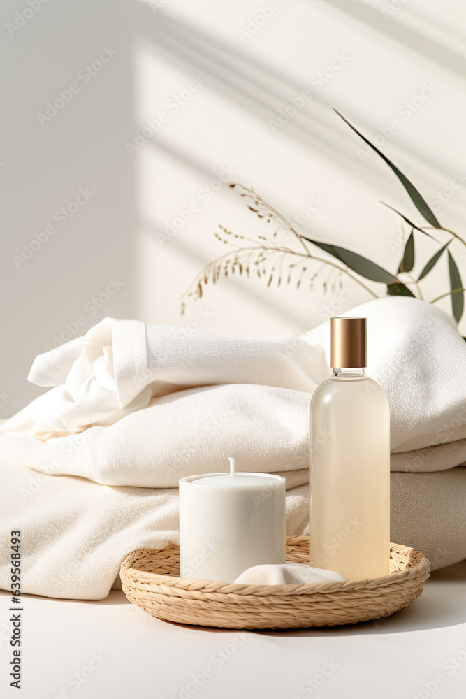 Body Cream Milk Mock Up Minimalist Product Serum Skincare Purfume Bottle Tube Cosmetic Soap Spa