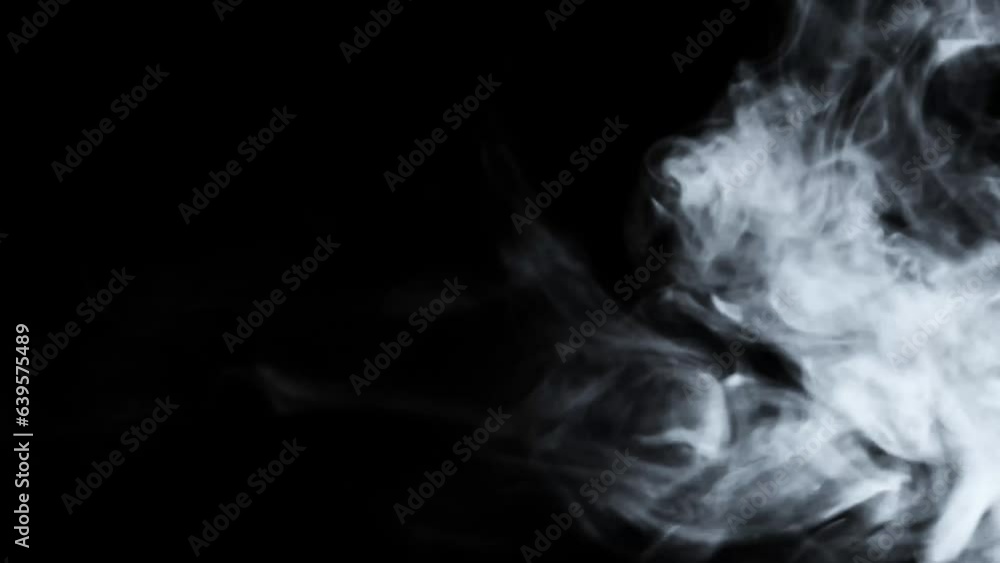 Vidéo Stock Abstract white smoke in slow motion. Smoke, Cloud of cold ...