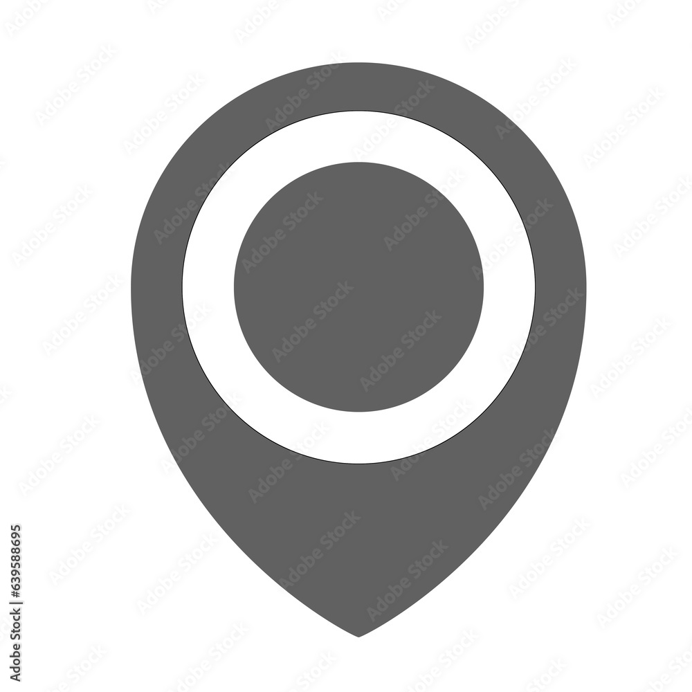 CHECKIN ICON, CHECK IN ICON, Location pin icon. Map pin place marker ...