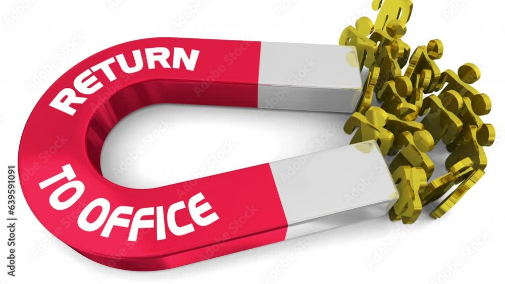Return to Office Magnet Attract Employees Workers Back to Workplace ...