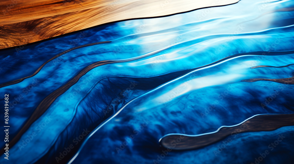 Wood & Epoxy Desk Design for a Wallpaper. Wood & Water Liquid Style ...