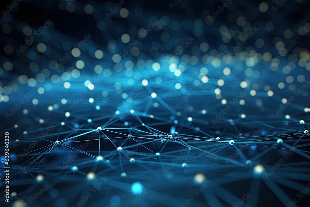 3d rendering of abstract technology background with connection lines. Network concept, Abstract ...