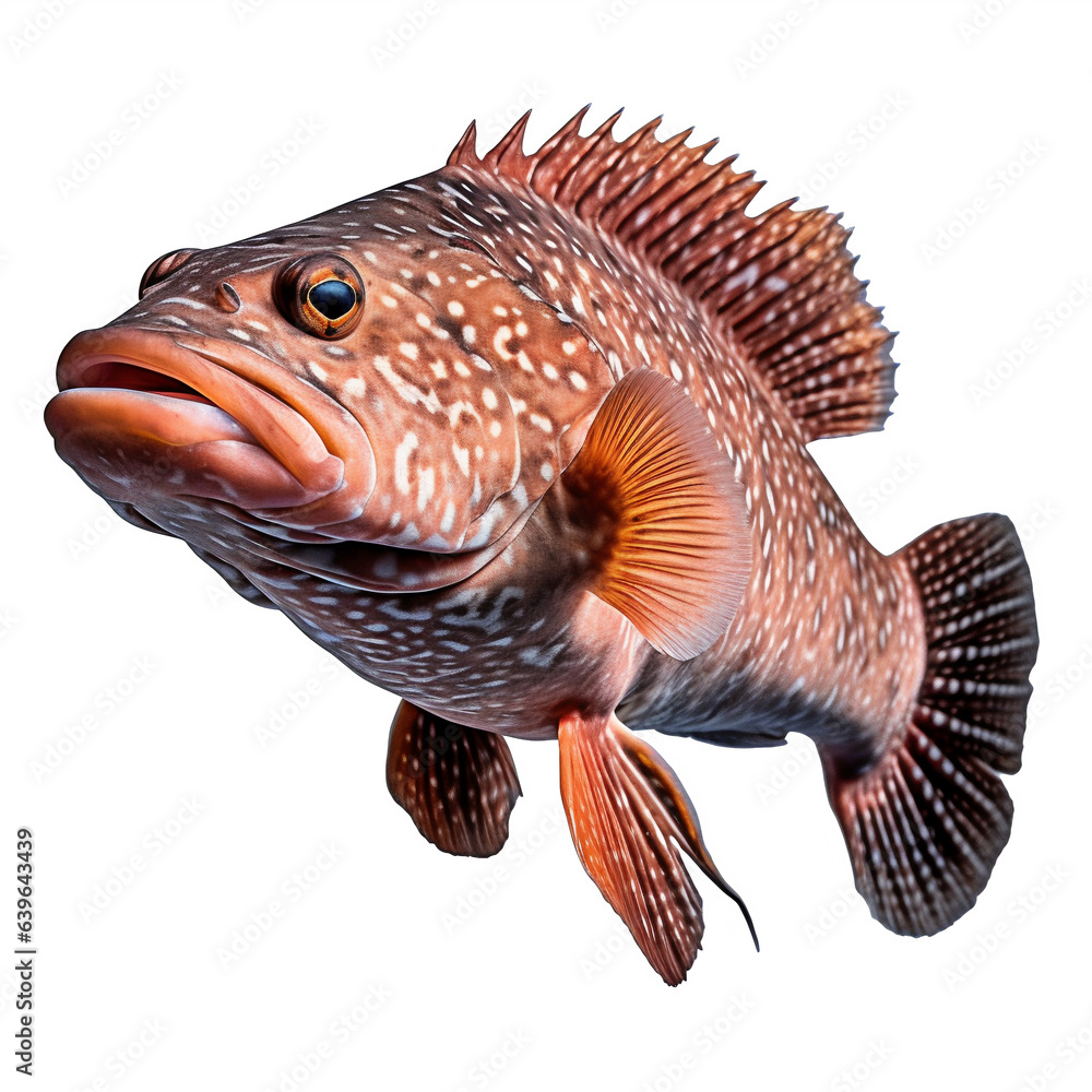 Mérou poisson avec transparence, sans background Stock Photo | Adobe Stock