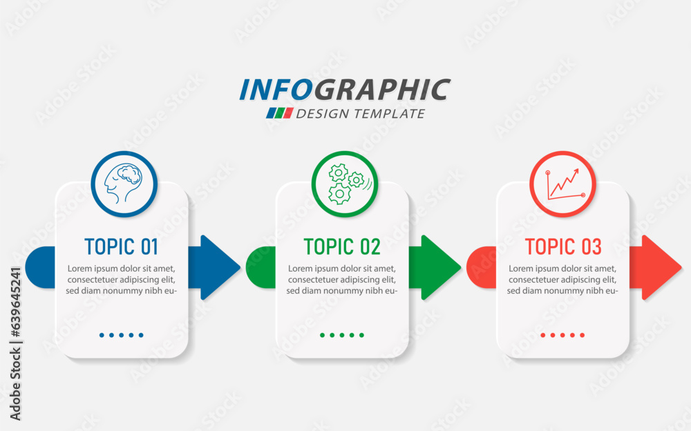 Timeline Creator infographic template. 3 Step timeline journey ...