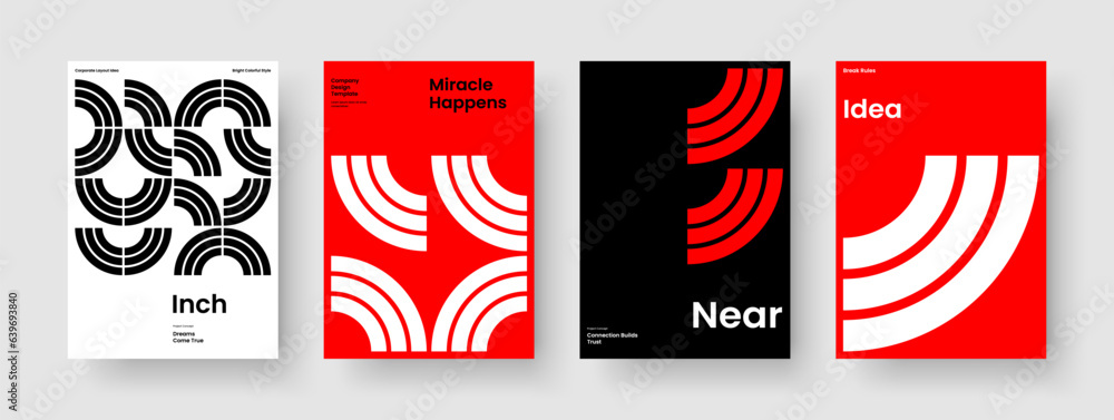 Geometric Banner Layout. Creative Flyer Design. Isolated Poster ...