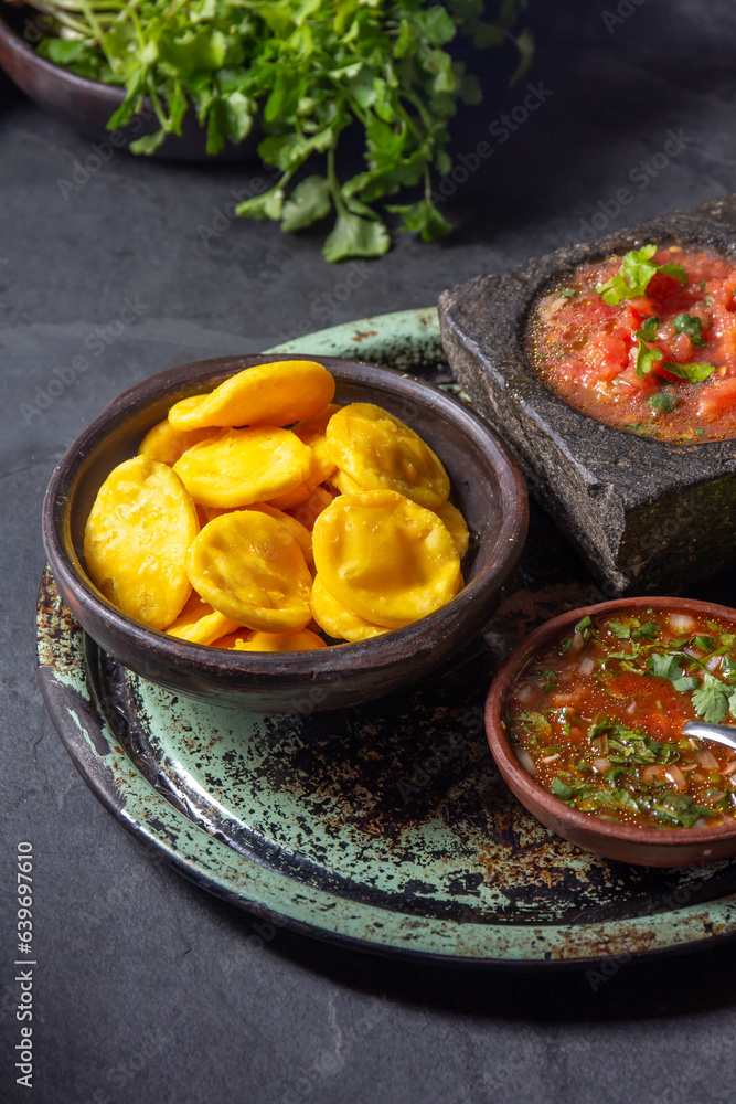 Sopaipilla. Latin American food. Traditional chilean homemade pumpkin ...
