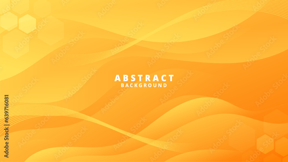 Abstract Yellow liquid background. Modern background design. gradient ...