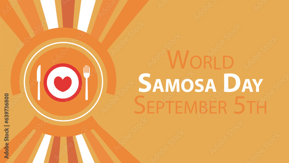 World Samosa Day vector banner design. Happy World Samosa Day modern ...