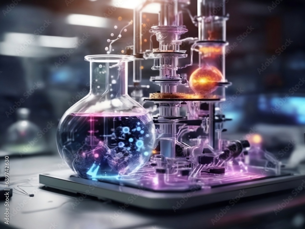 Pharmaceuticals and Digital Evolution. This captivating illustration ...