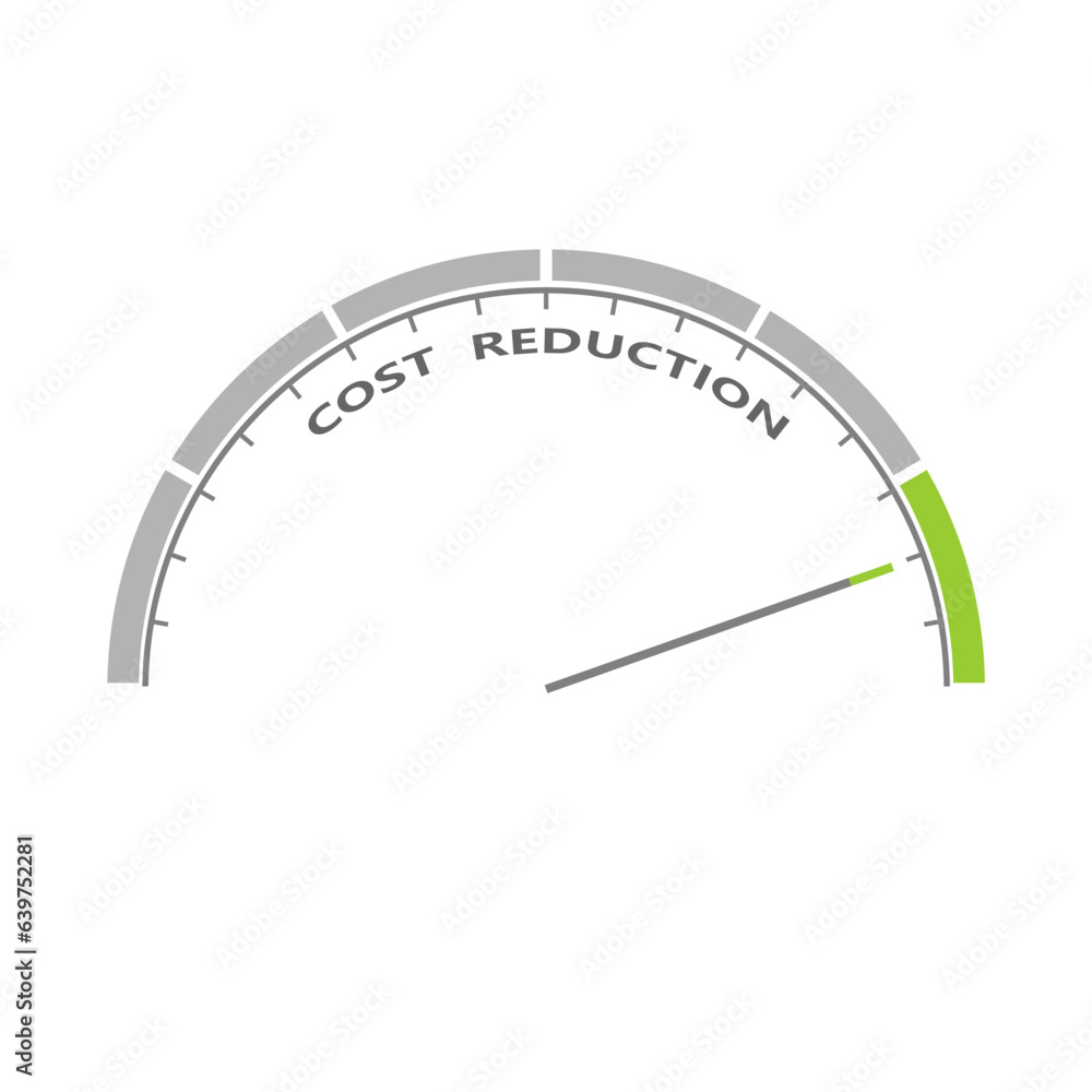 Costs reduction Concept. business finance optimisation strategy economy ...
