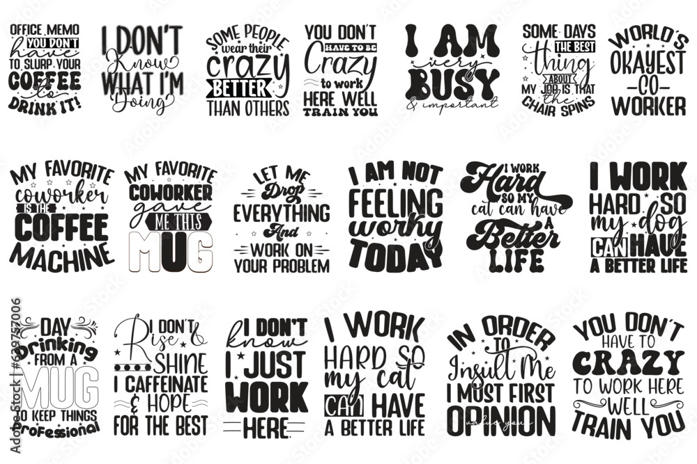 Office SVG And T-shirt Design Bundle, Office SVG Quotes Design t shirt ...