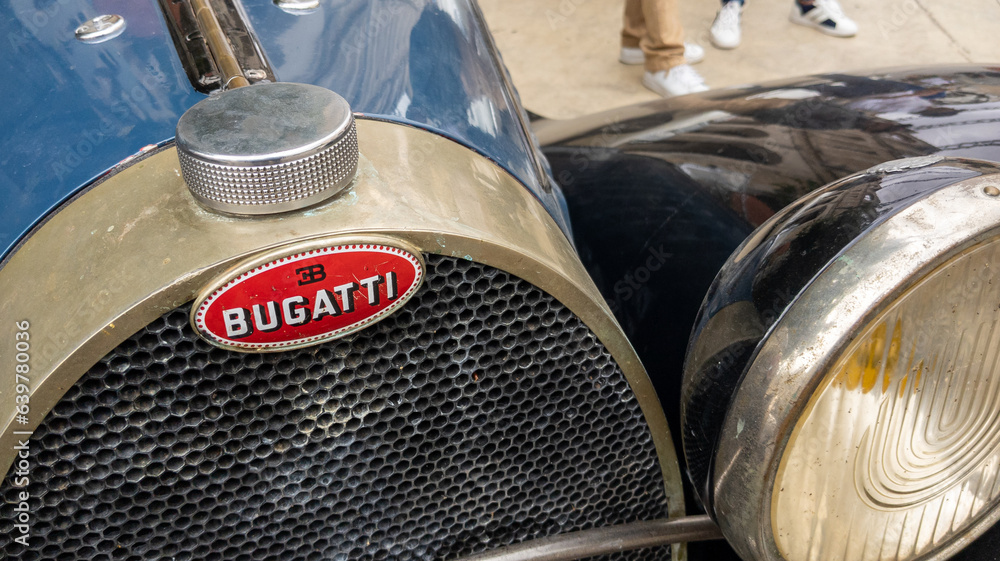 Bugatti logo brand and text sign Automobiles French car manufacturer of ...
