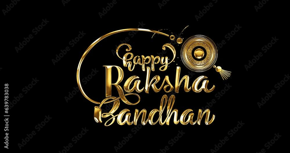 Happy Raksha Bandhan. Luxury handwritten modern calligraphy text ...