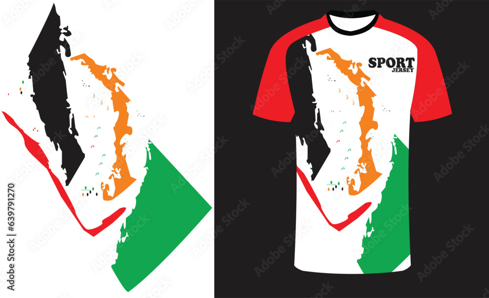 Dynamic Sports Jersey Vector: Perfect for Athlete Apparel and Designs ...