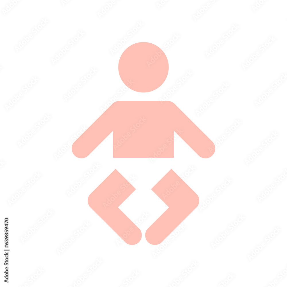 Newborn baby png icon, symbol of a baby Stock Photo | Adobe Stock